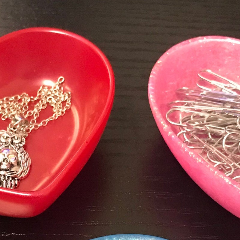 Pink Heart Dish - Etsy