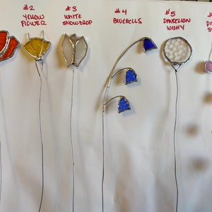 Stained Glass Stems/sprigs Bouquet - Etsy