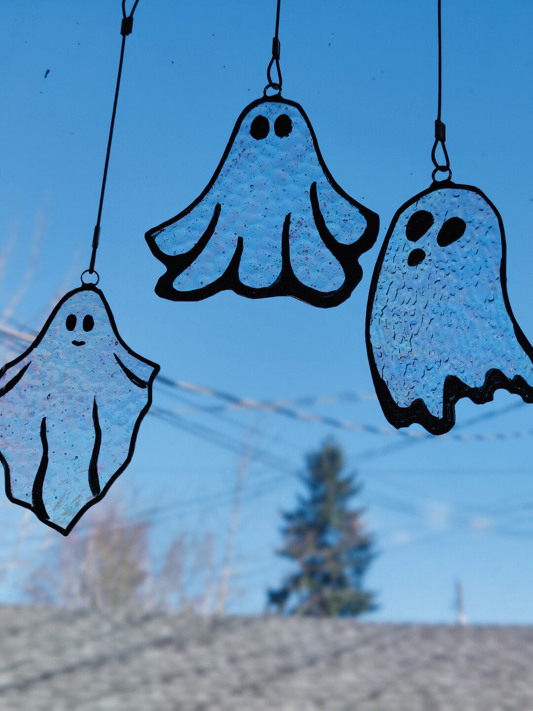 Stained Glass Ghosts - Etsy