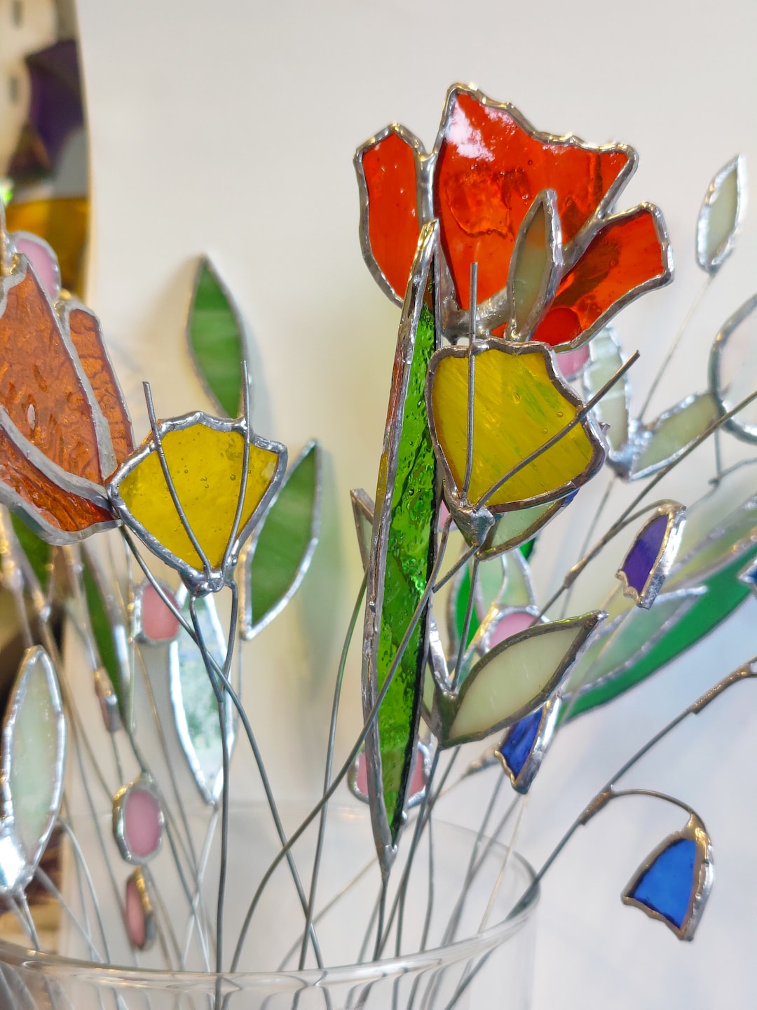 Stained Glass Stems/sprigs Bouquet - Etsy