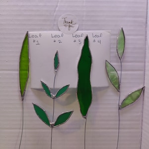 Stained Glass Stems/sprigs Bouquet - Etsy