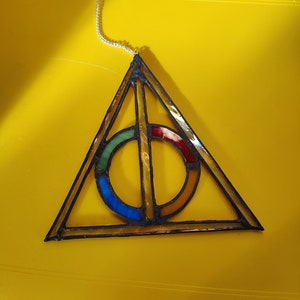 Deathly Hallows Harry Potter Suncatcher! CLEARANCE - Etsy