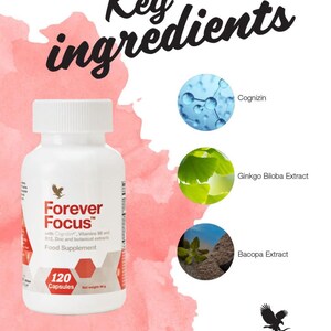 NEW Forever Focus 120 Caps to Promote Mental Clarity - Etsy Canada