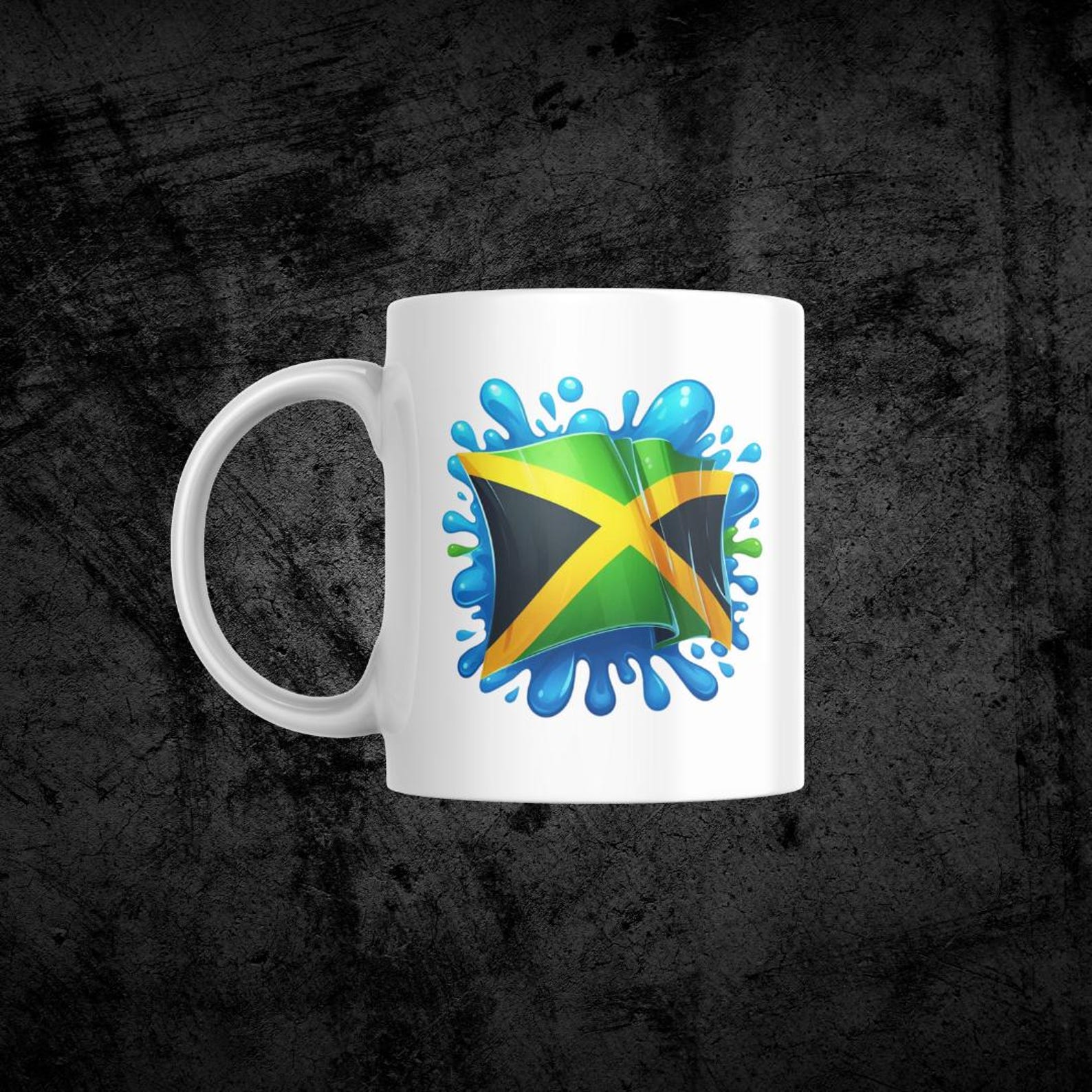 Jamaica Flag Splash | One Love | PNG JPG | Rasta | Jamaican | Caribbean ...