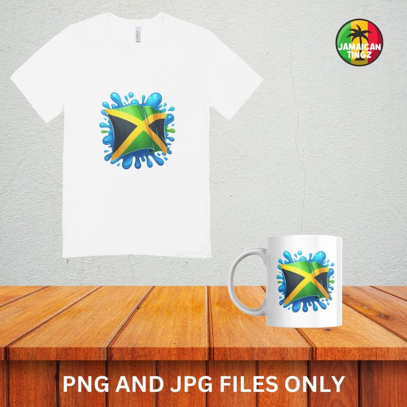 Jamaica Flag Splash | One Love | PNG JPG | Rasta | Jamaican | Caribbean ...