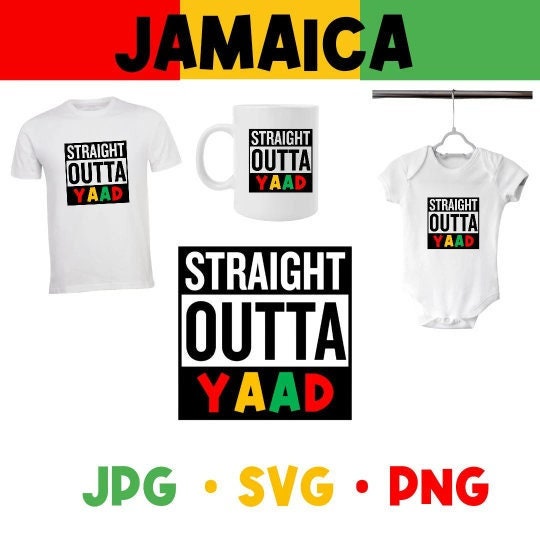 Jamaica | Yaad | SVG PNG JPG | Rasta | Jamaican | Caribbean | Clothing ...