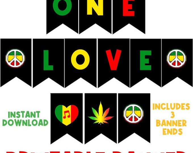 PRINTABLE Reggae Photo Booth Props–reggae Party Props-jamaica Photo ...
