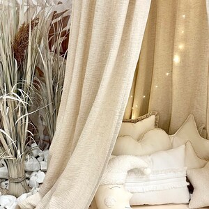 NEW Canopy Maxi Boho Twist Natural Cotton Linen Hanging Canopy Reading ...