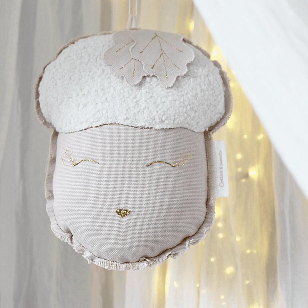 Raffie Chene Acorn Mobile Decoration Powder Pink| Mobile | Kids Mobile ...