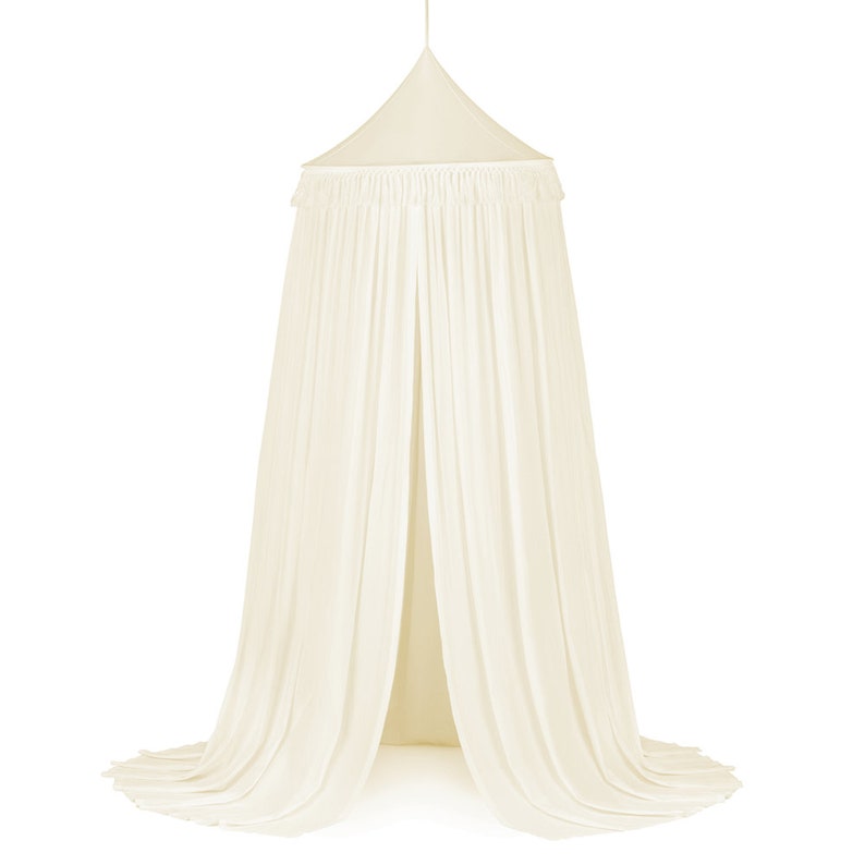 Boho Canopy Fi 70 Fringe Maxi Vanilla Ecru Hanging Canopy - Etsy