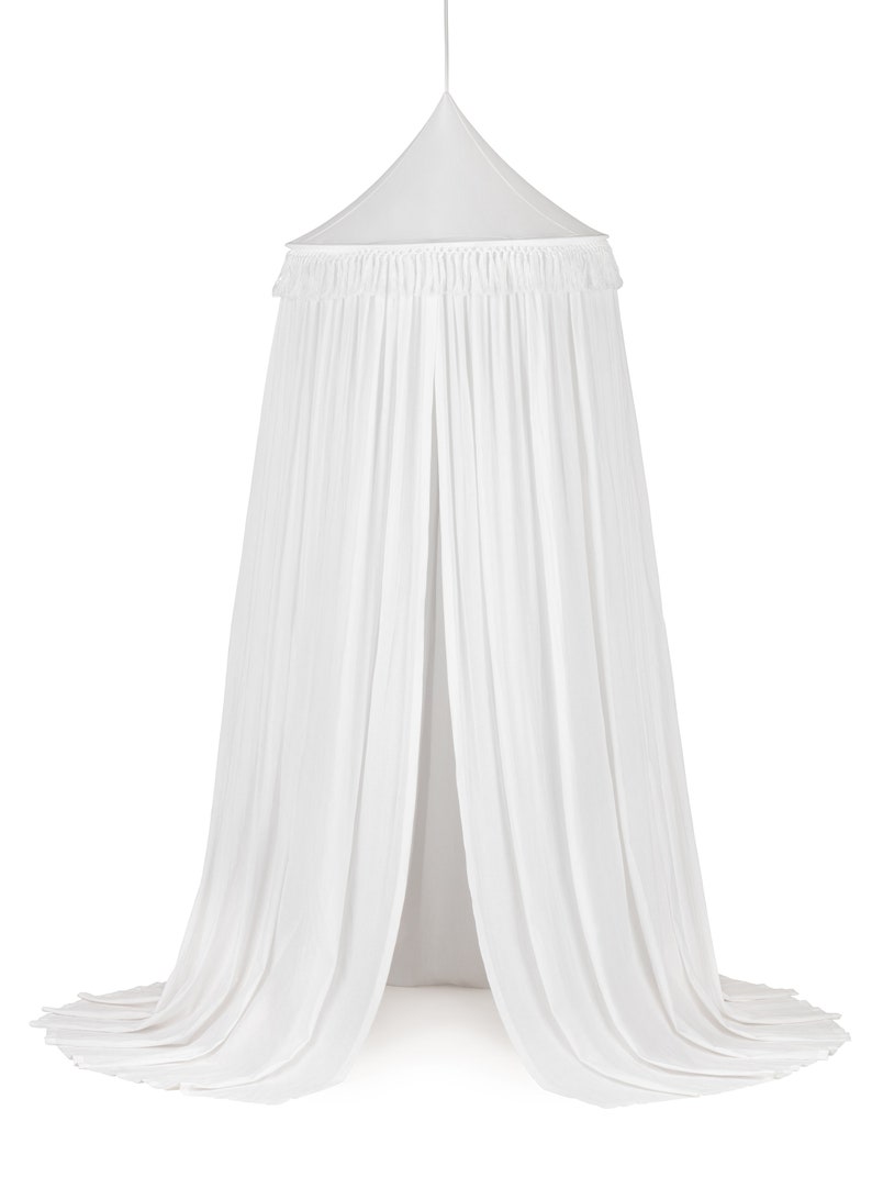Boho Canopy Fi 70 Fringe Maxi Vanilla Ecru Hanging Canopy - Etsy