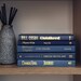 Collection of Navy Blue Coffee Table Books Gold Foil - Hardcover Books ...
