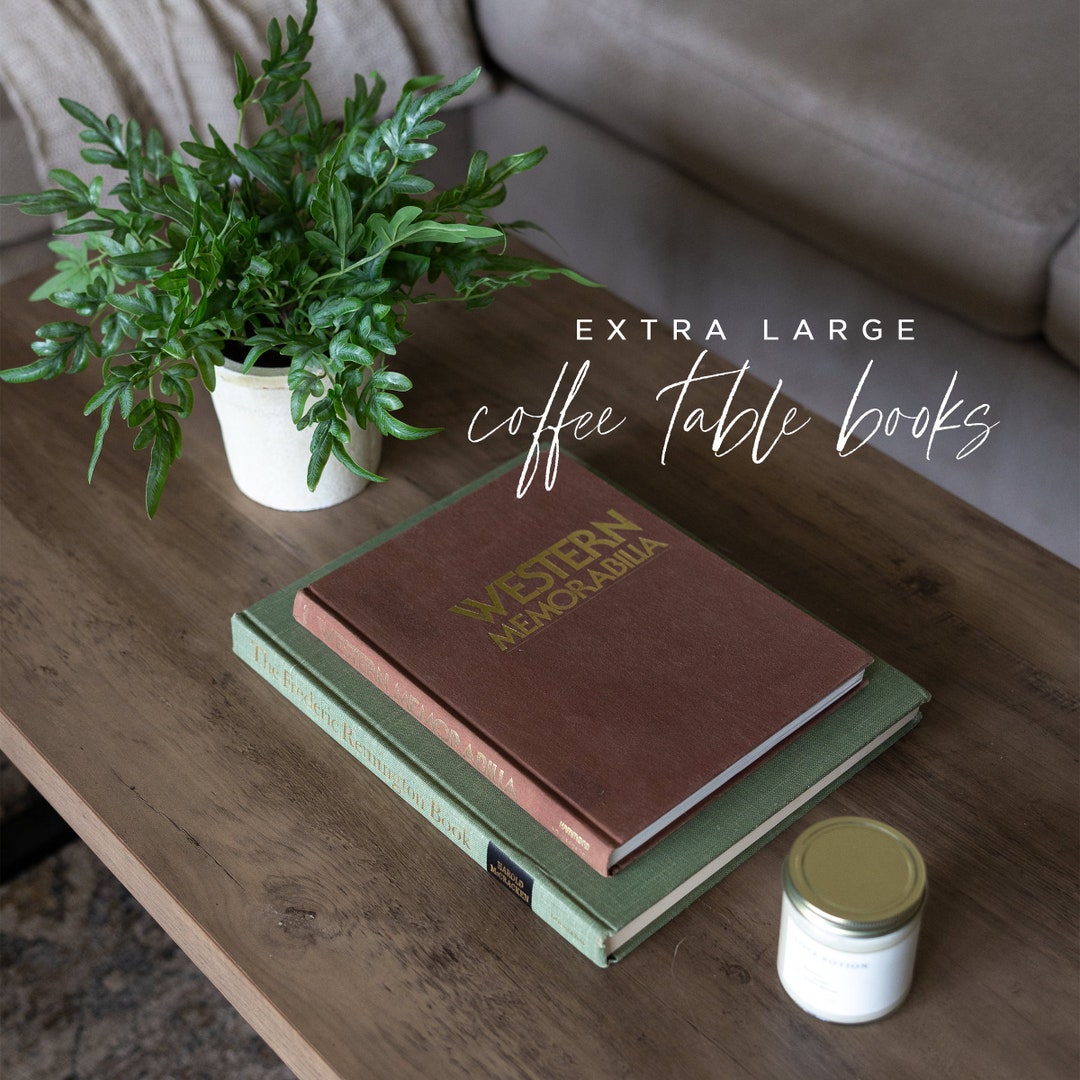 Coffee Table EXTRA LARGE Books Bookshelf Book Stack, Book Stack ...