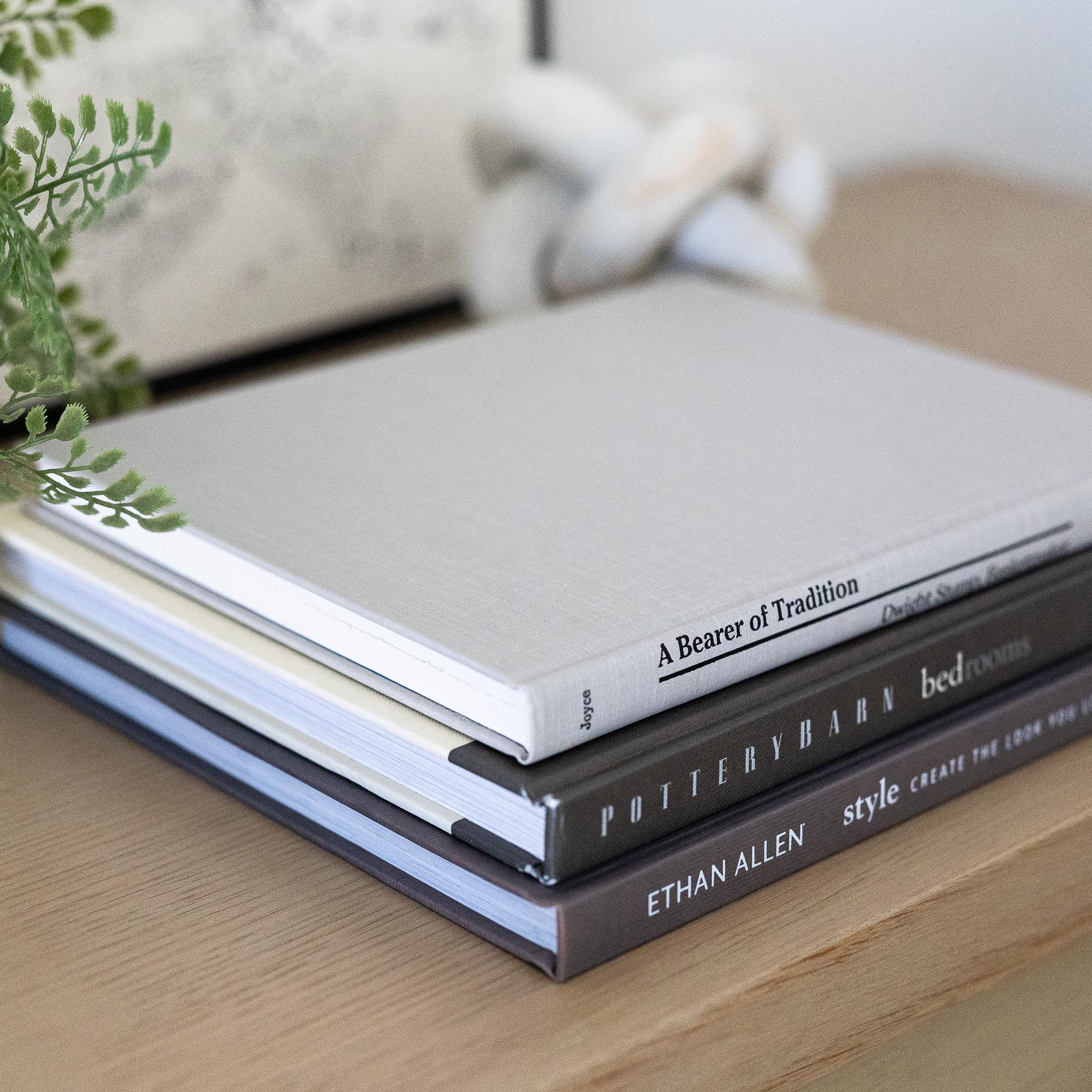 Large Coffee Table Book Set Grey Hues Hardcover Decorative Books Tom ...
