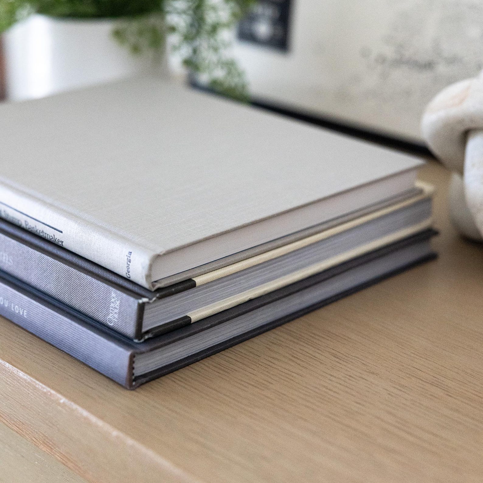 Large Coffee Table Book Set Grey Hues Hardcover Decorative Books Tom ...