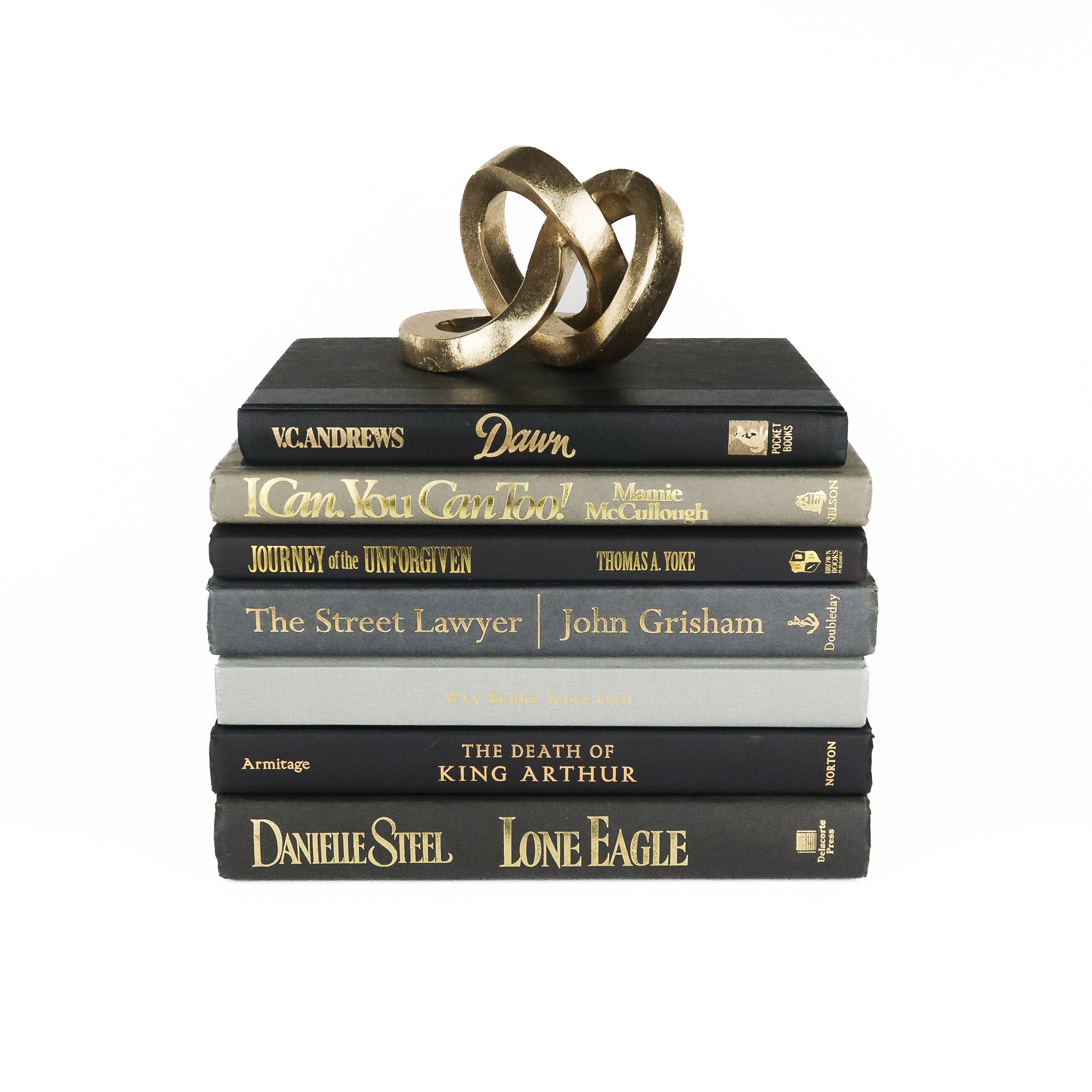 Book Stack of Black Gray Decorative Books Modern Home Decor Books ...