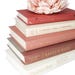 Rose Gold Pink Mauve Cream Decorative Book Stack - Spring Home Decor ...