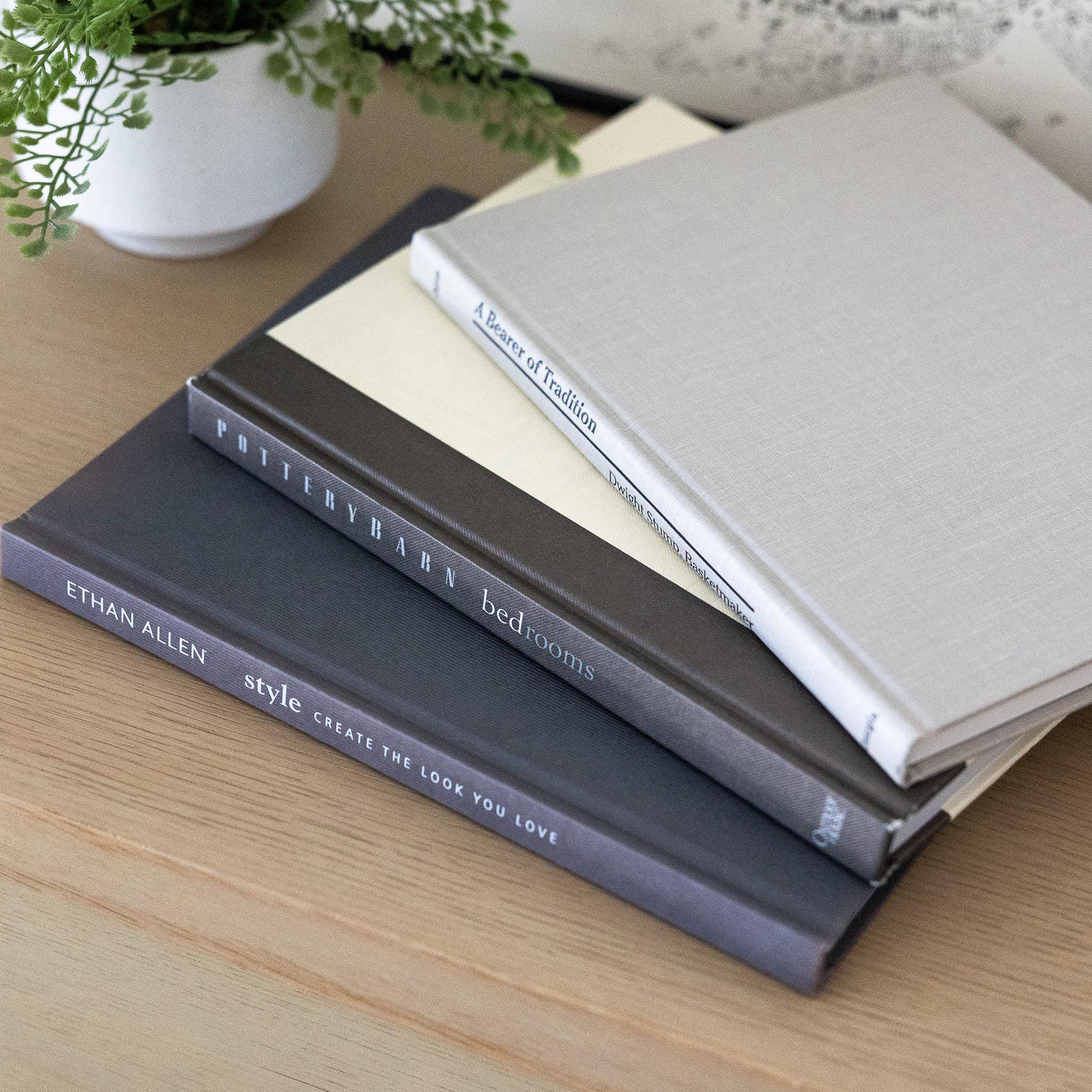 Large Coffee Table Book Set Grey Hues Hardcover Decorative Books Tom ...