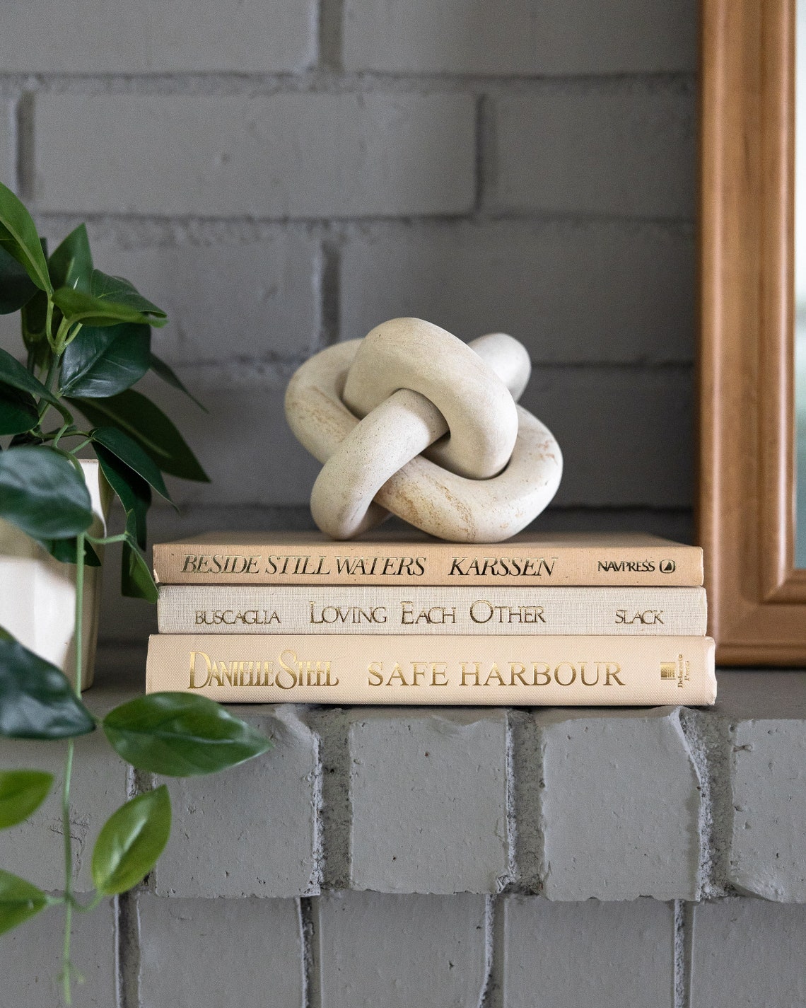 Light Neutrals Beige Ivory Cream Home Decor Books - Modern Decorative ...