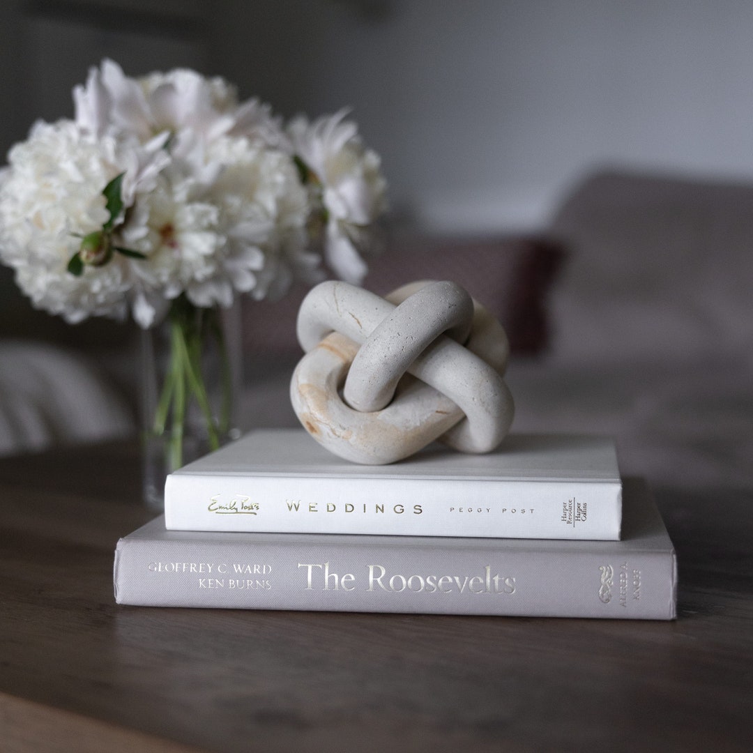 Large Coffee Table Books in Lilac White Bookshelf Book Stack, Book ...