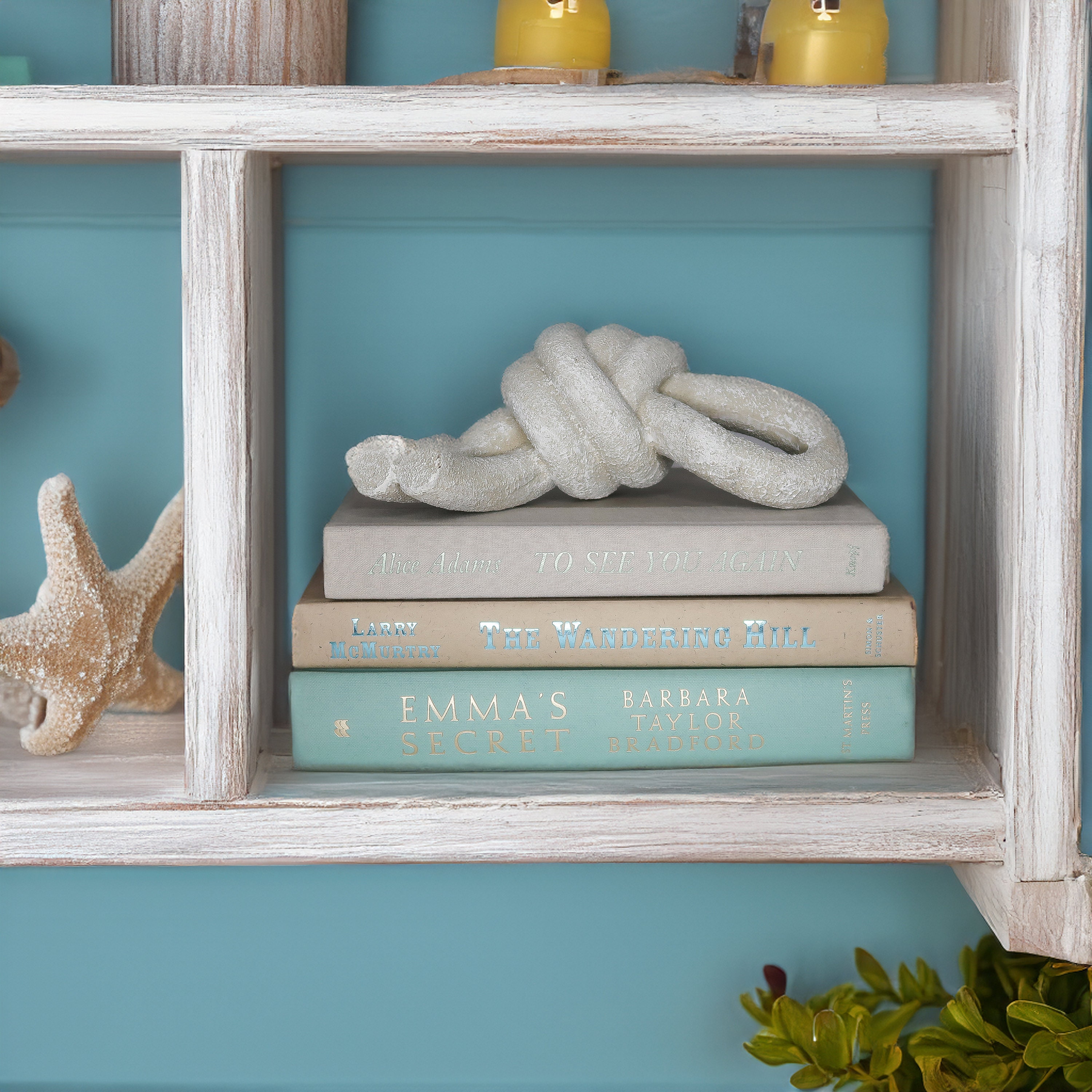Book Stack of Coastal Blue Beach House Decorative Books - Hardcover ...