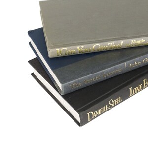 Book Stack of Black Gray Decorative Books Modern Home Decor Books ...