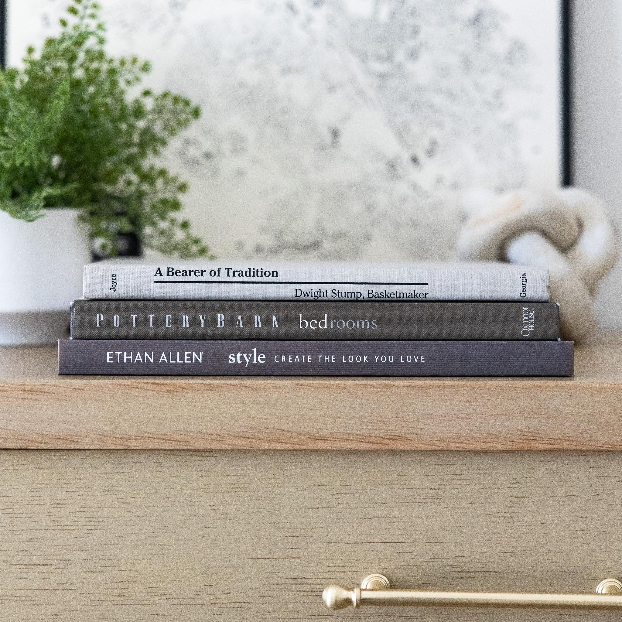 Large Coffee Table Book Set Grey Hues Hardcover Decorative Books Tom ...