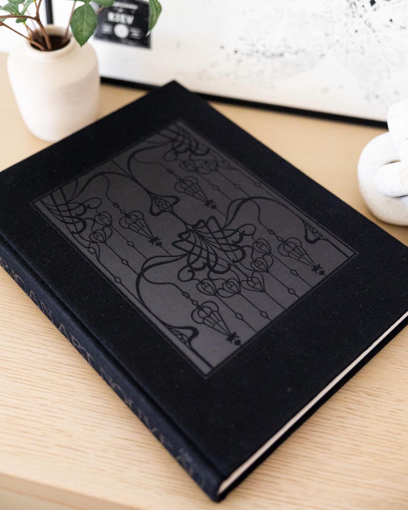 Black Linen Large Luxe Coffee Table Book Hardcover Decorative Books ...