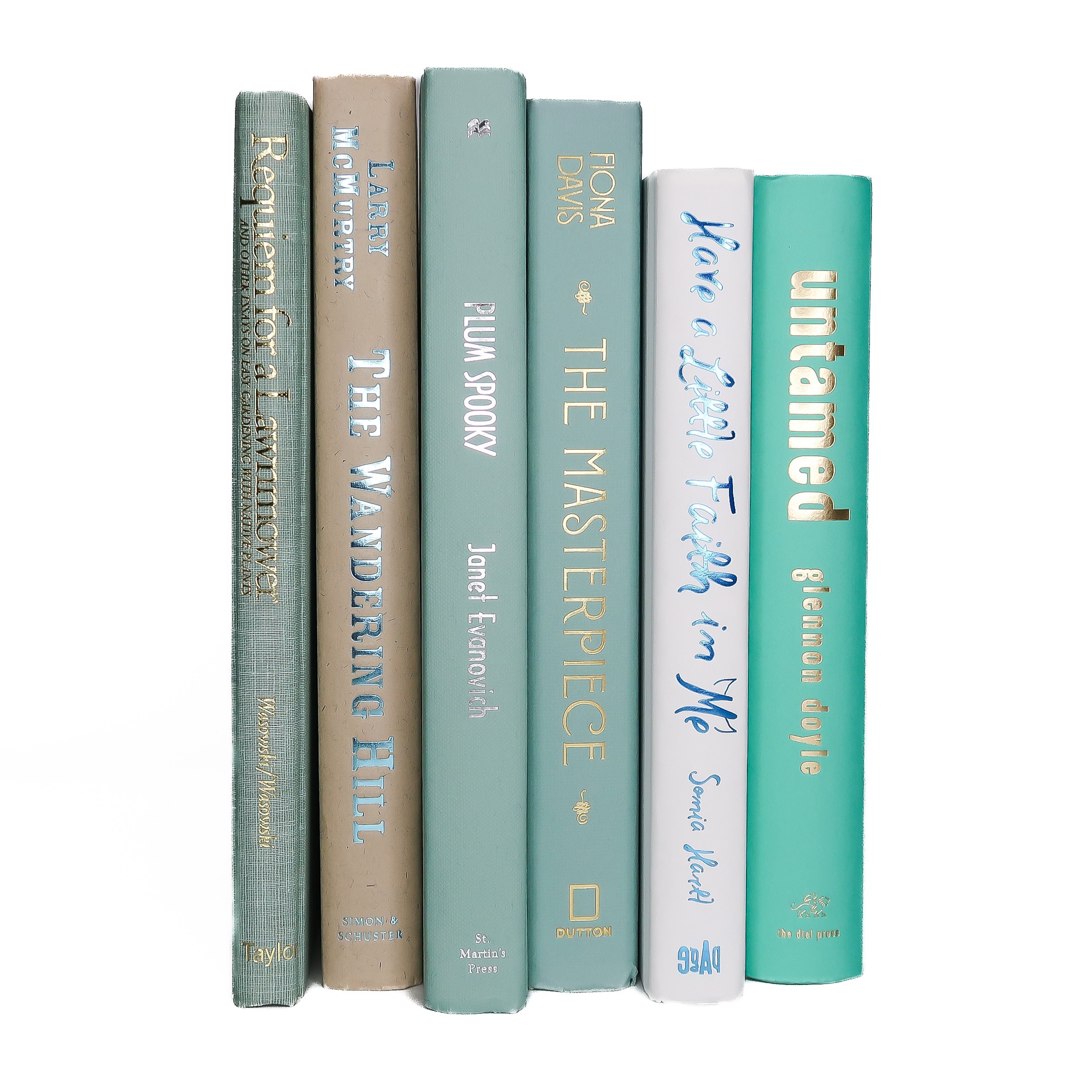 Book Stack of Coastal Blue Beach House Decorative Books - Hardcover ...