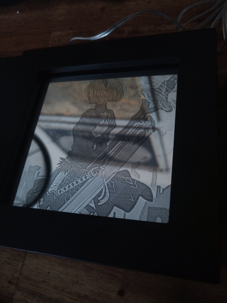Set of 3 Nier Automata Mirror Laser Engravings - Etsy