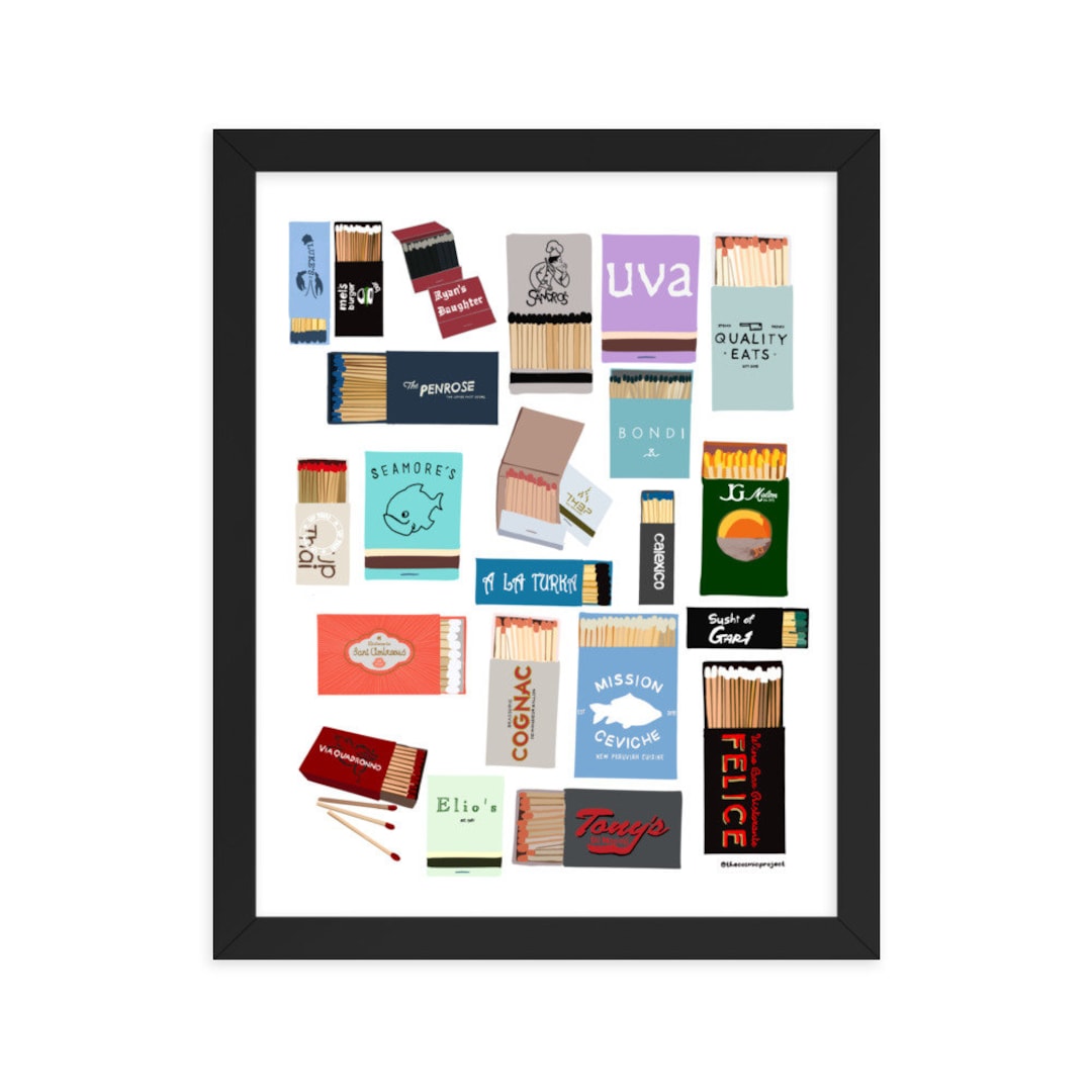 Upper East Side Favorite Restaurant Matches Framed Digital Artwork ...