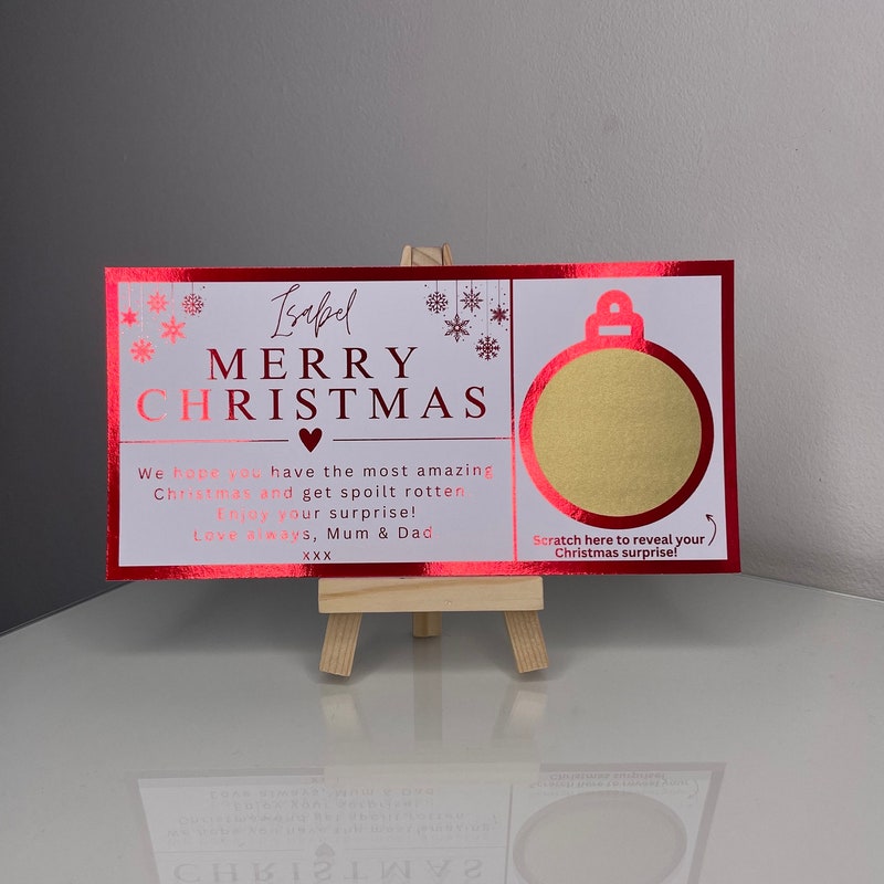 Christmas Scratch Cards - Etsy
