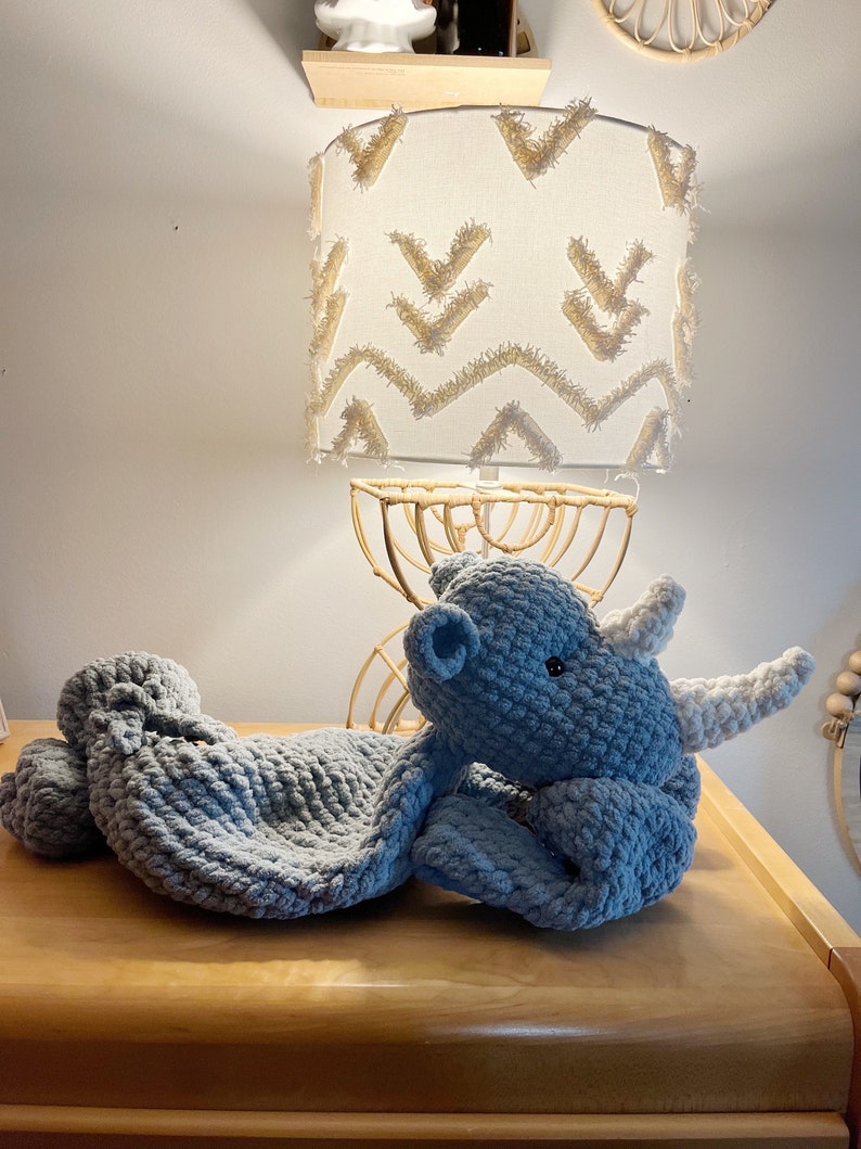Rocky the Rhino Crochet Pattern Rhino Crochet Crochet Pattern Amigurumi ...