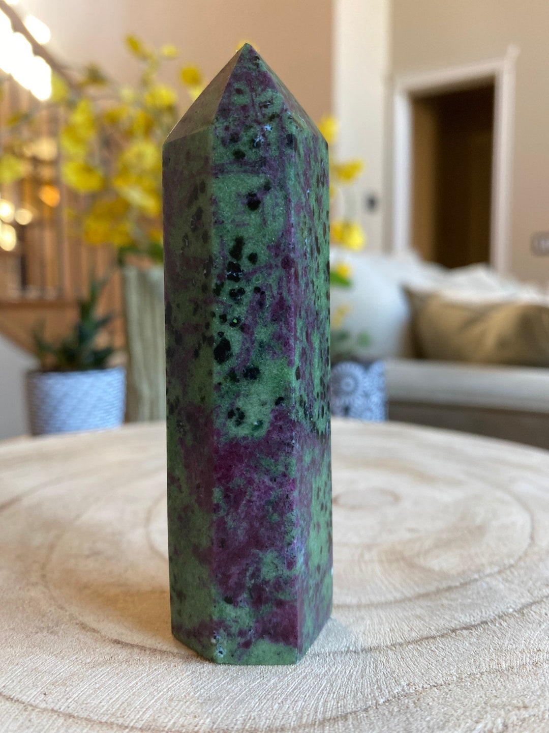 Ruby Zoisite Tower 3.96in 5.55oz - Etsy