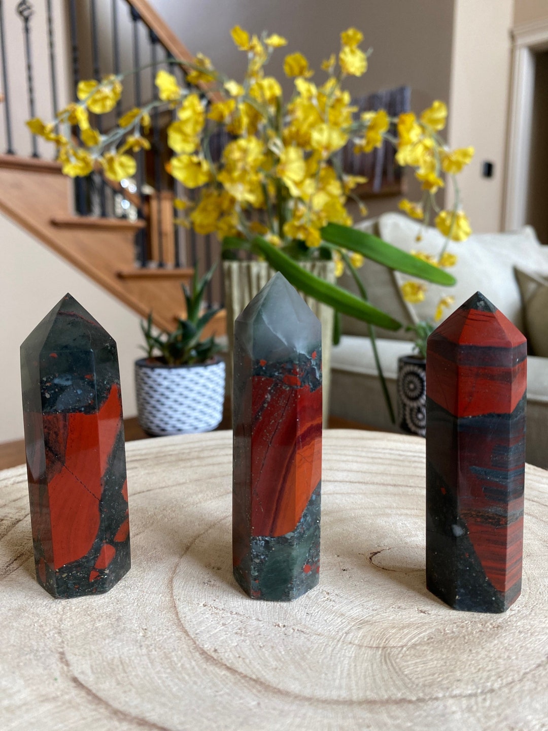African Bloodstone Towers - Etsy