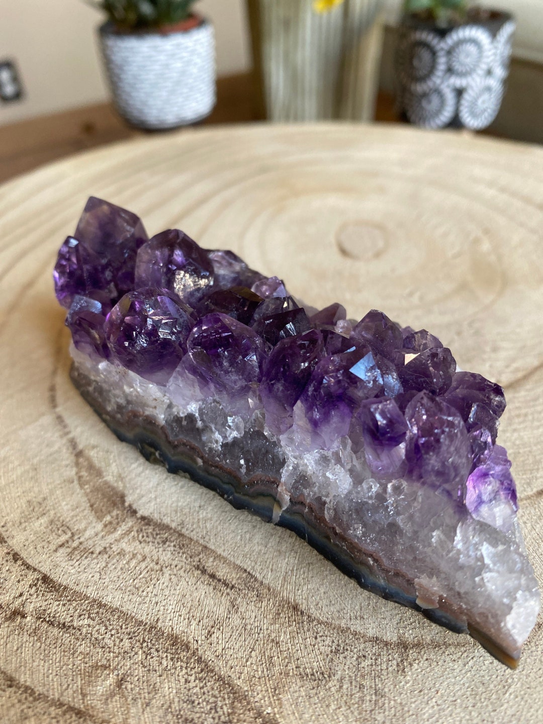 Amethyst Cluster 4.38in 7.75oz - Etsy
