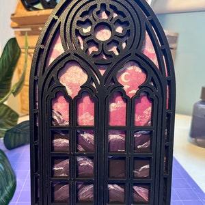 Castle Window - Original Painting 3D Castle Window. Miniature Fantasy ...