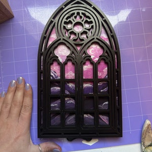 Castle Window - Original Painting 3D Castle Window. Miniature Fantasy ...