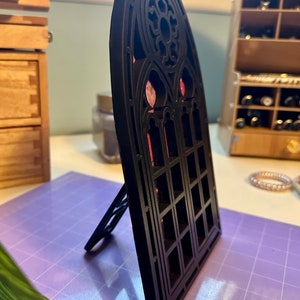 Castle Window - Original Painting 3D Castle Window. Miniature Fantasy ...