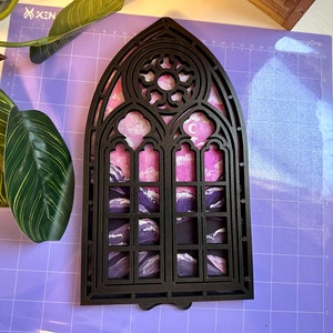 Castle Window - Original Painting 3D Castle Window. Miniature Fantasy ...