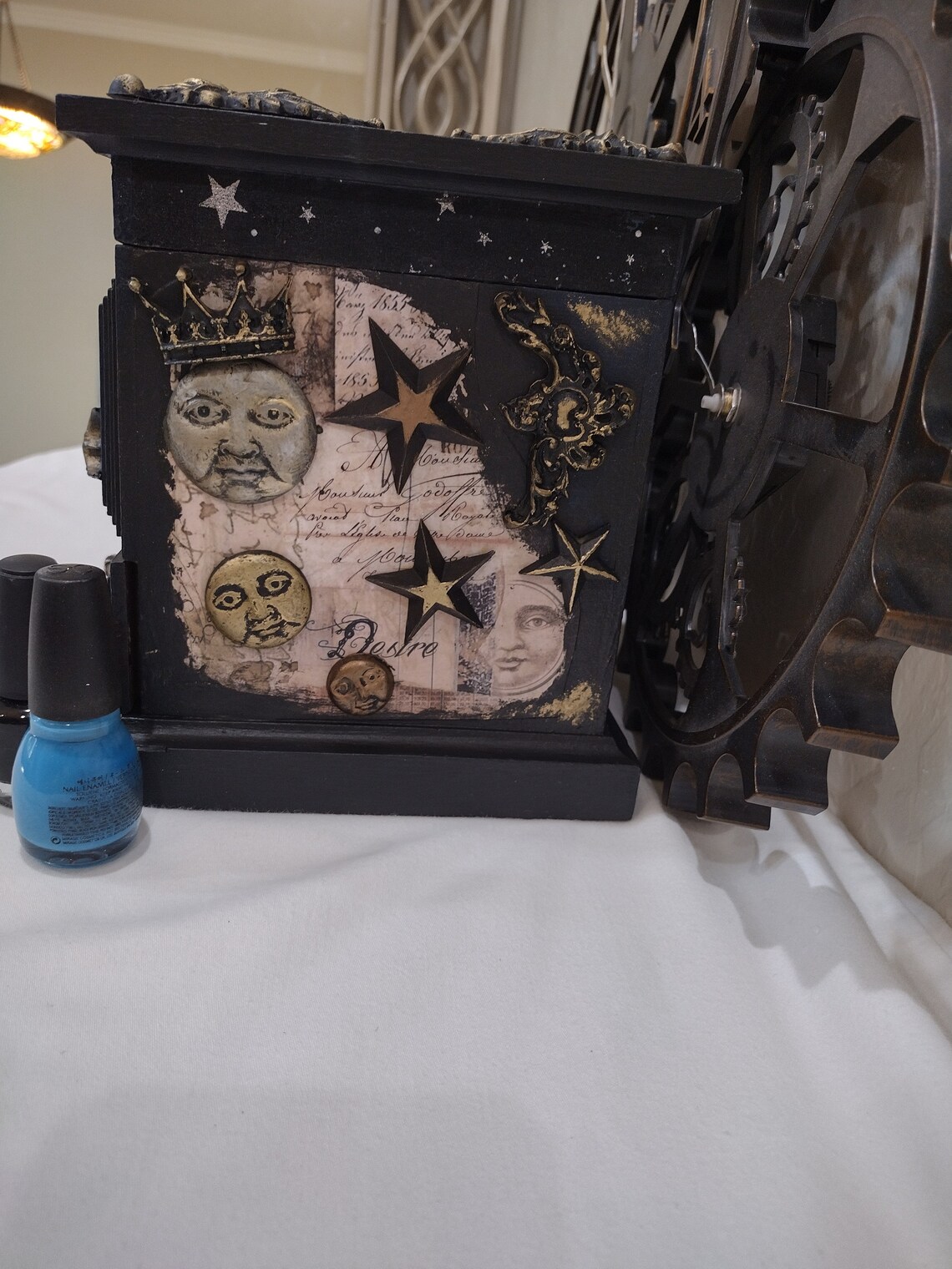 Jewelry Box Custom Silent Night Sun Moon and Stars Jewelry Music Box - Etsy