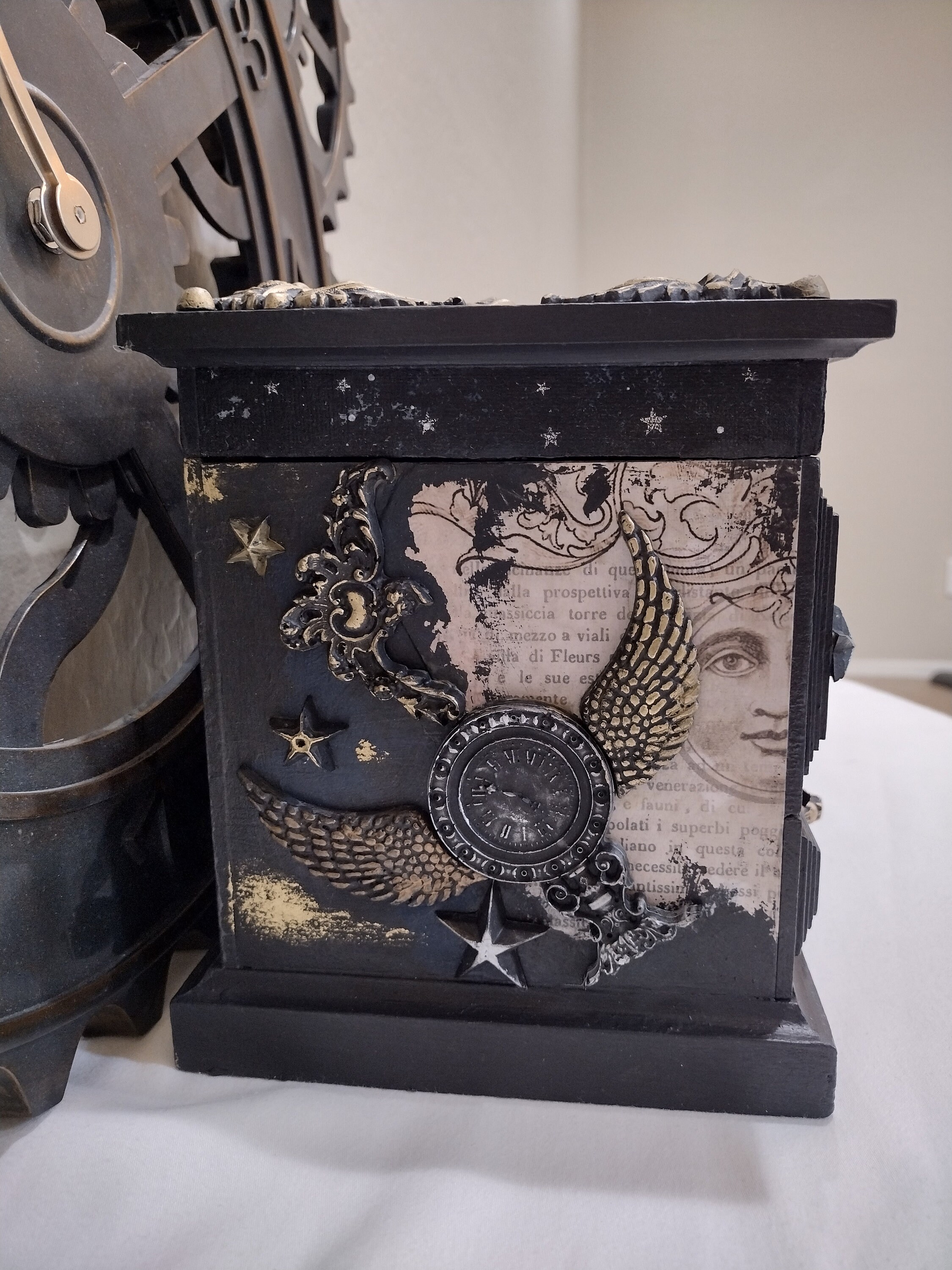 Jewelry Box Custom Silent Night Sun Moon and Stars Jewelry Music Box - Etsy