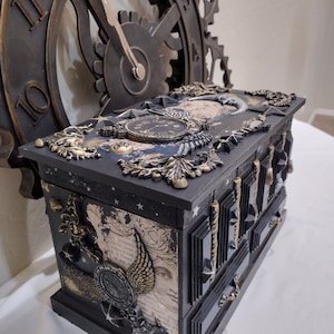 Jewelry Box Custom Silent Night Sun Moon and Stars Jewelry Music Box - Etsy