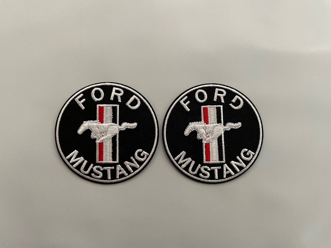 Ford Mustang Embroidered Patches Iron/sew on Set of 2 NEW - Etsy
