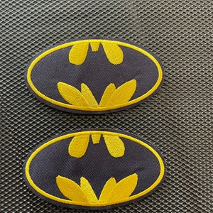 Batman Logo Marvel Embroidered Patches Iron/sew on NEW Set of 2 - Etsy