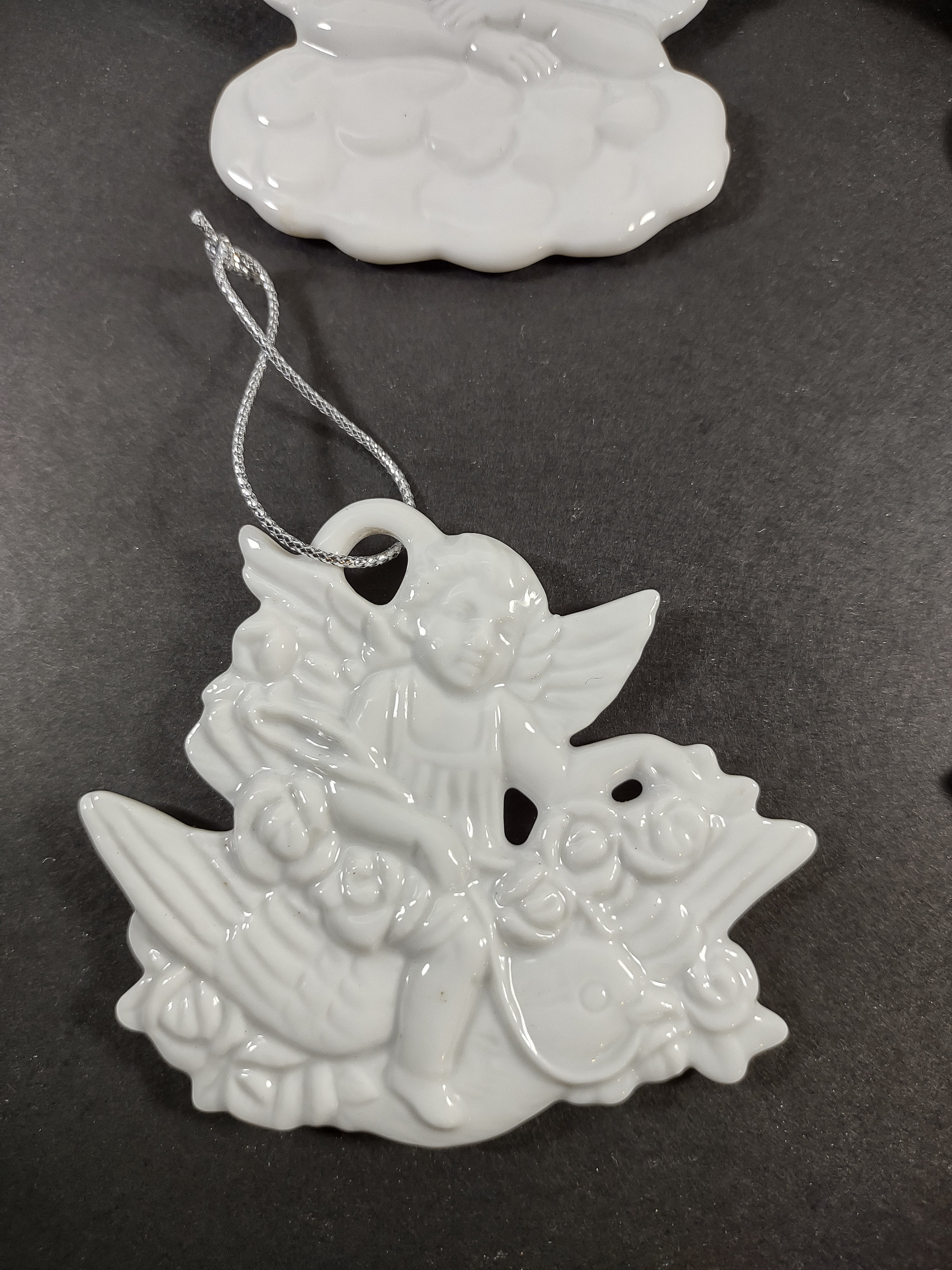 Vintage Ceramic Baroque Angels Cherubs Christmas Ornaments - Etsy