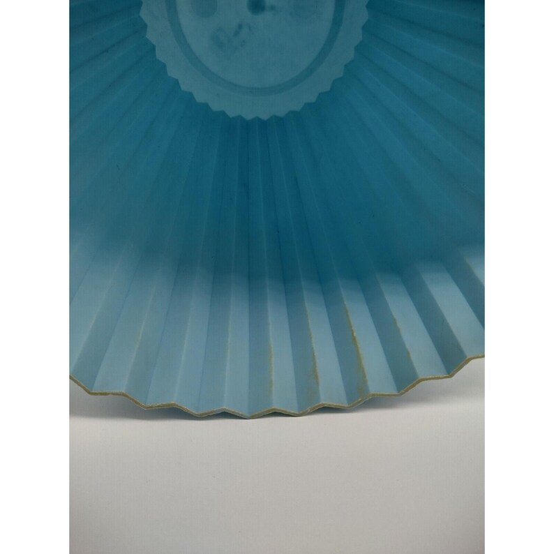 Vintage 10 Baby Blue Pleated Fluted Plastic Waste Basket Trash Can by ...