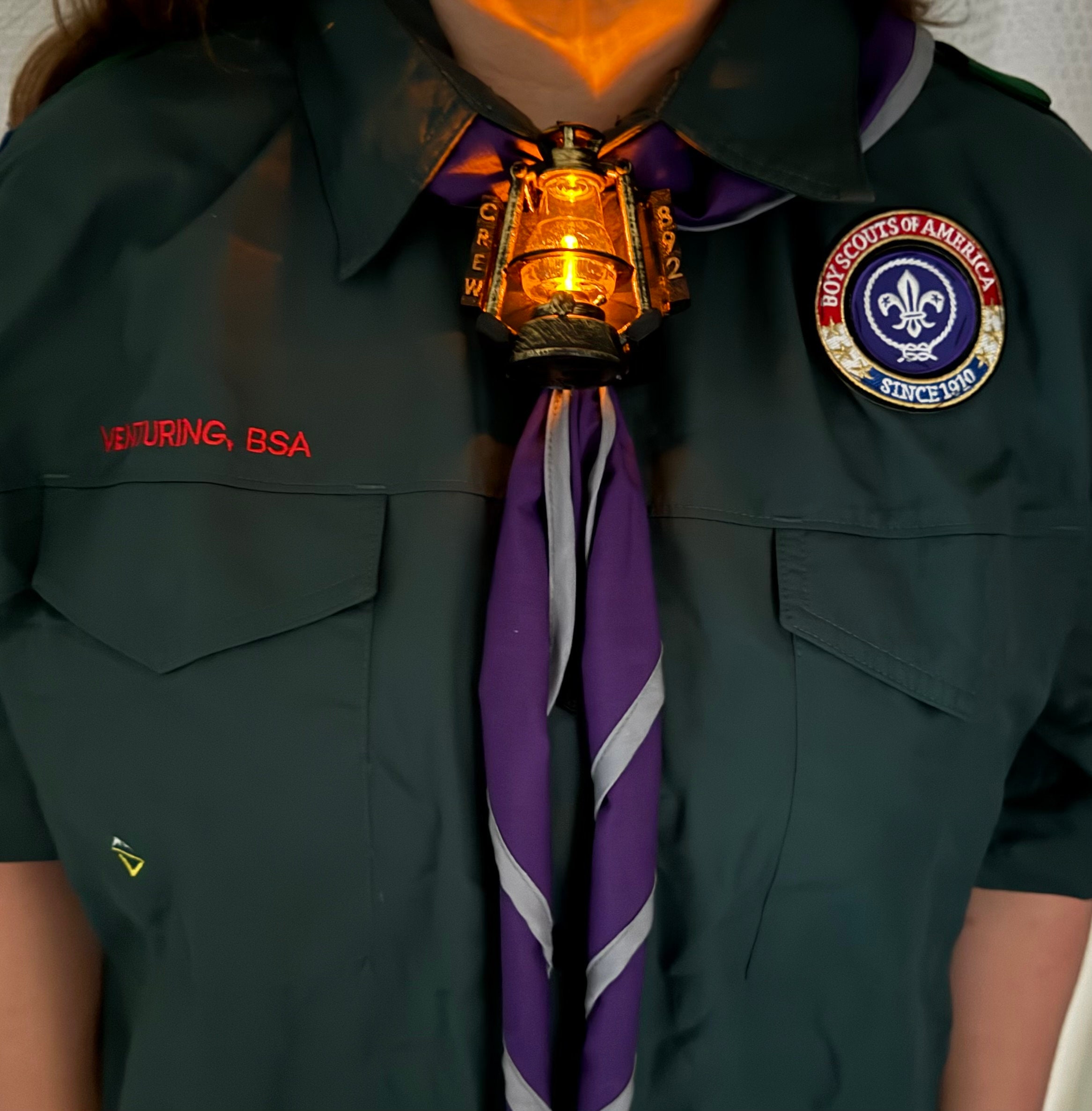 Lighted Lantern Scout Woggle Neckerchief Slide - Etsy