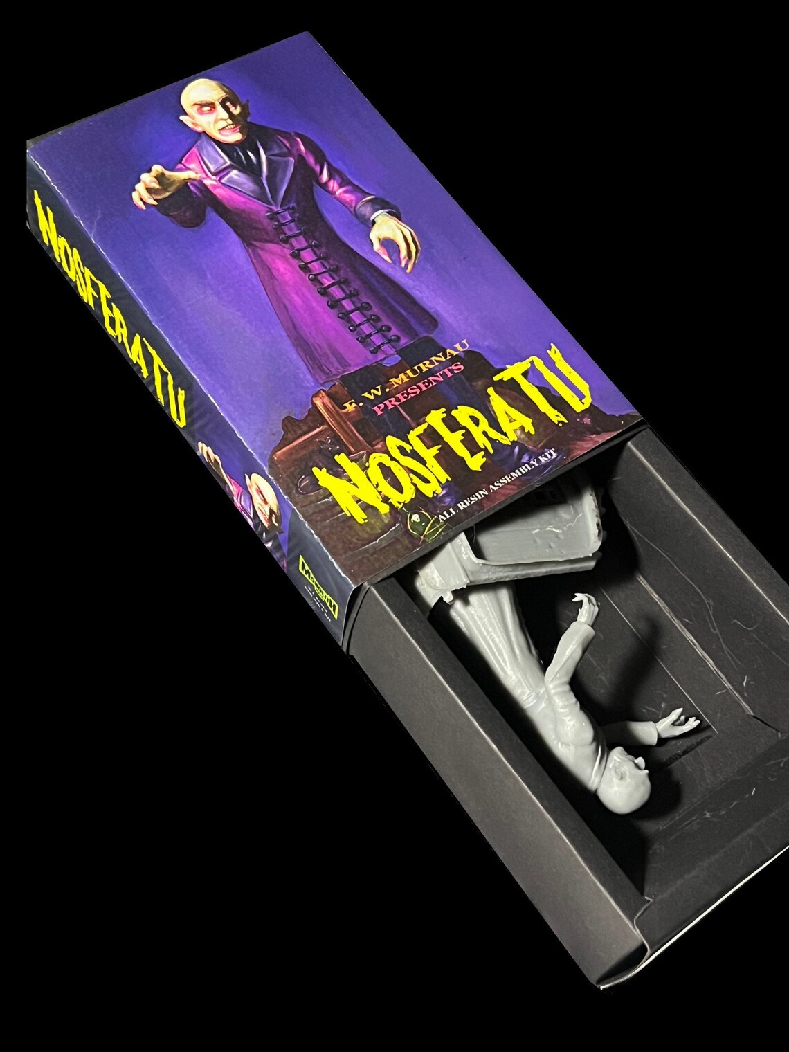 Monolith Toys 4.5" Nosferatu Grey Colored Model Kit Aurora Style Long ...