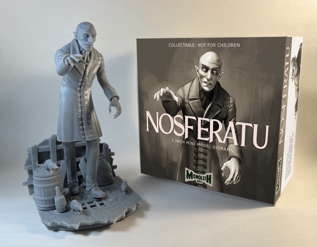 Monolith Toys 9 Nosferatu Grey Colored Model Kit Aurora - Etsy